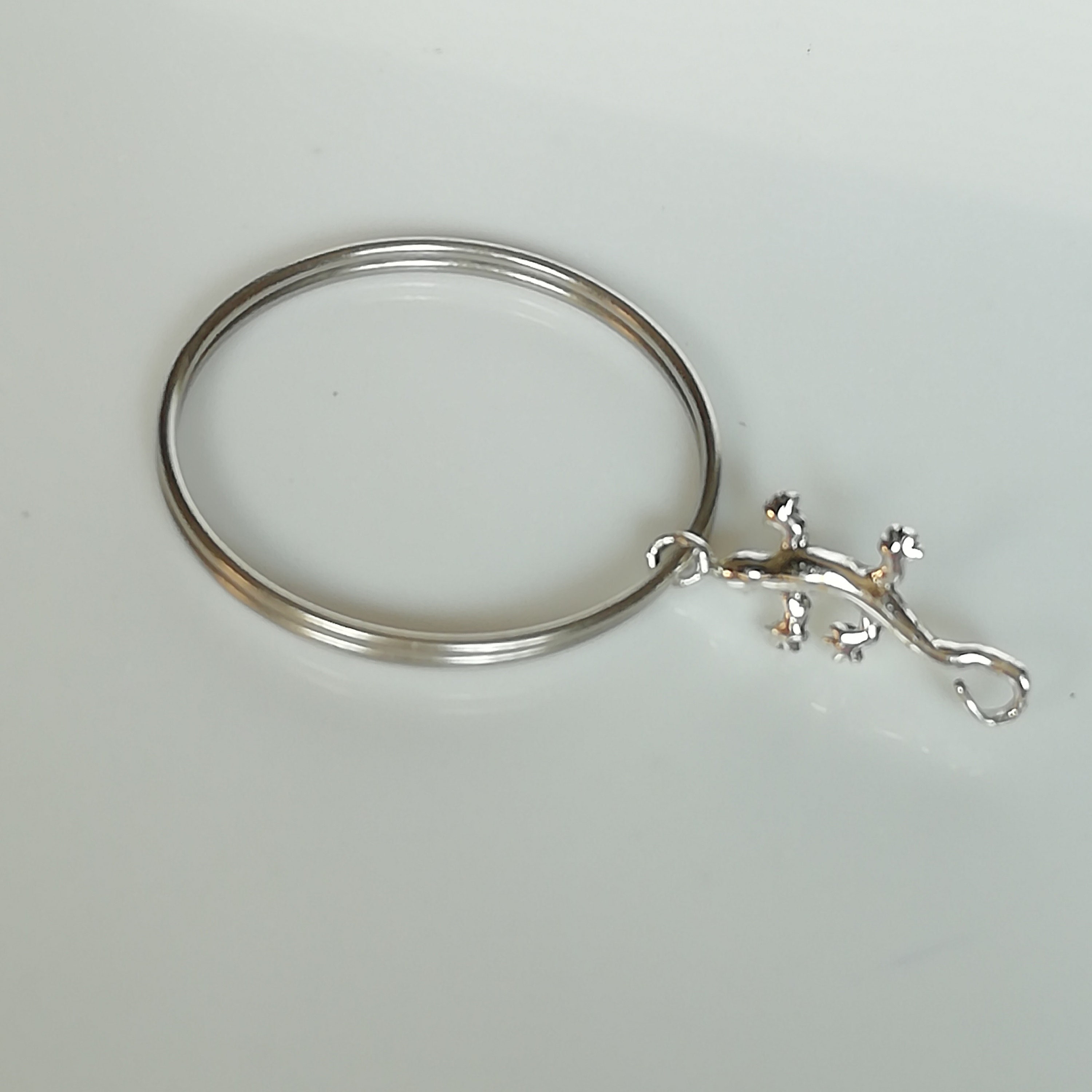 Sterling Silver Gecko Connector Silver Lizard Neck Connector - Etsy UK