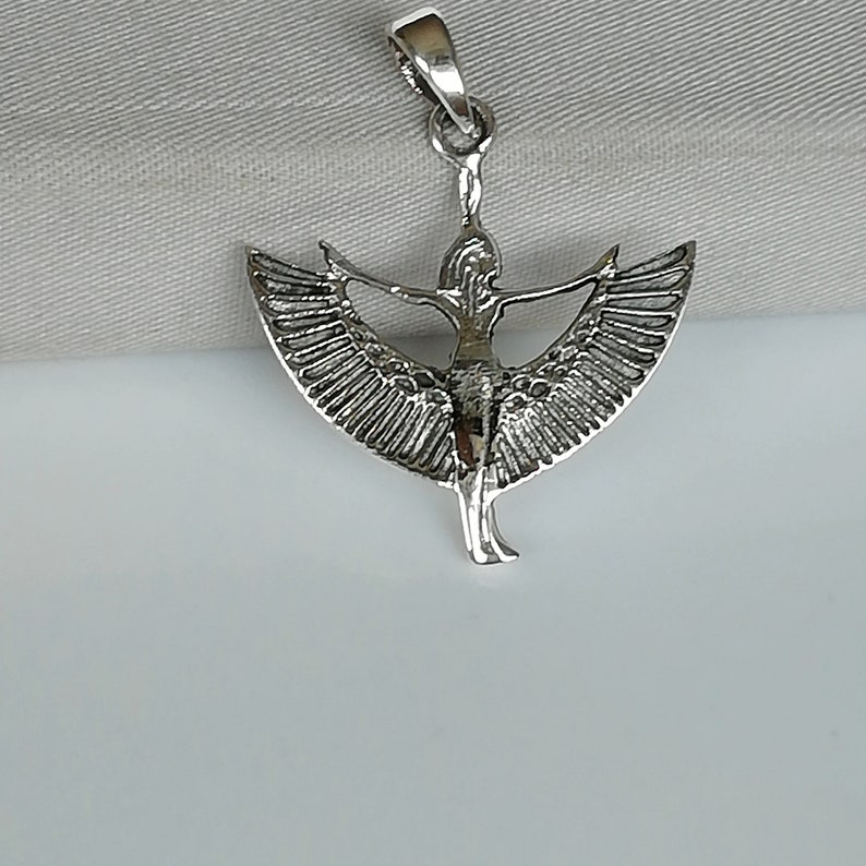 Sterling Silver Pharaoh With Wings Silver Charm Egyptian - Etsy