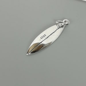 Sterling Silver Surfboard Charm - Silver Pendant - Gift for Surfers ...