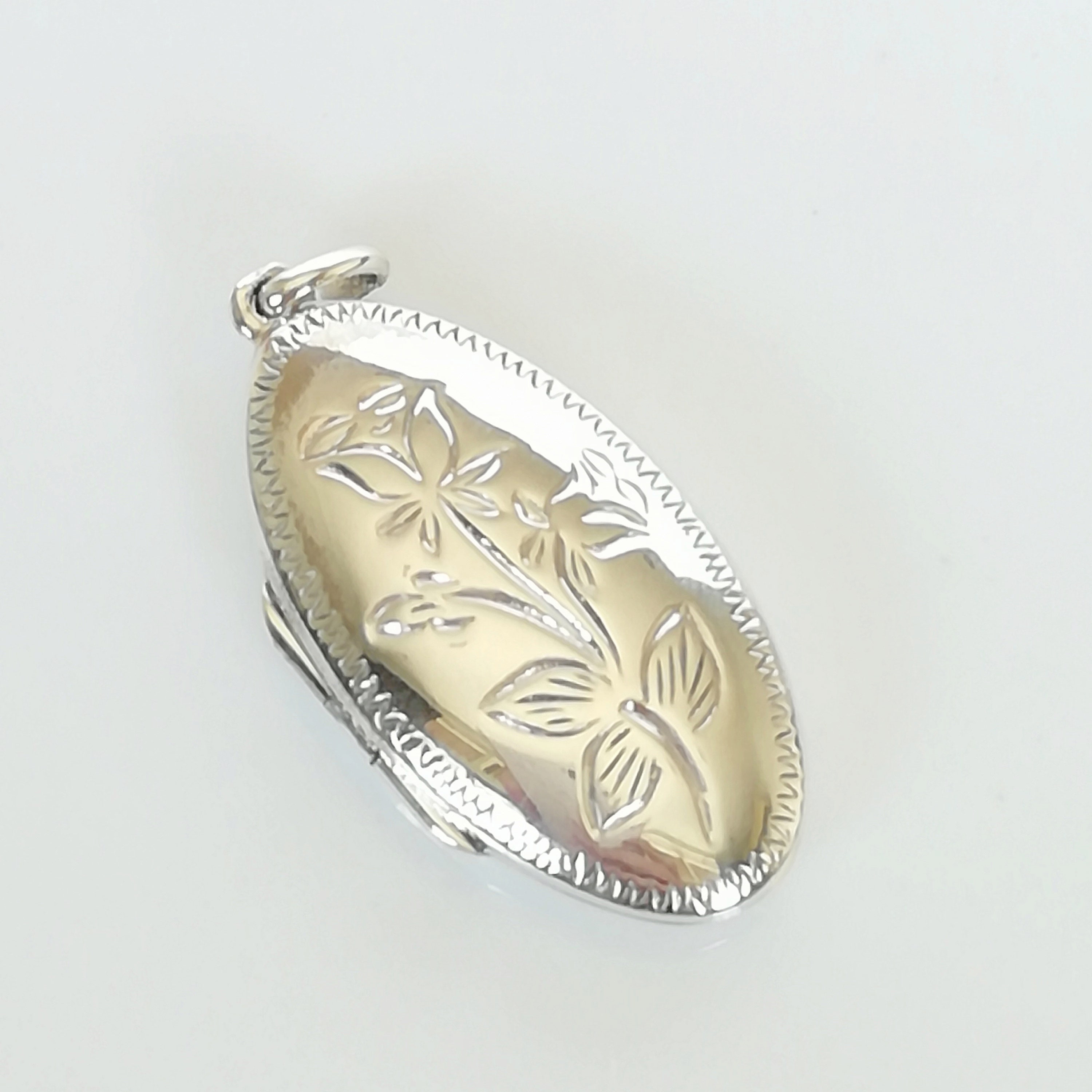 Silver Locket - Neck Locket Charm - Photo Pendant - Gift for Loved One ...
