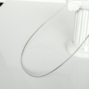 Minimalist Style - Silver Neck Wire - Neck Jewelry - Hypoallergenic ...