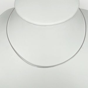 Minimalist Style - Silver Neck Wire - Neck Jewelry - Hypoallergenic ...