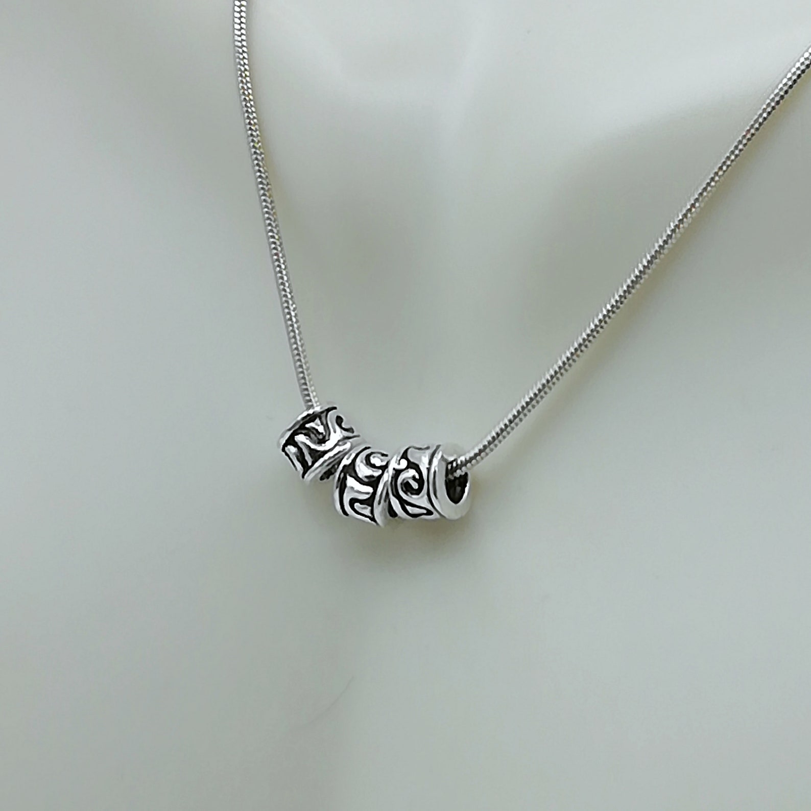 Sterling Silver Beads - 925 Silver Multipurpose Beads - Silver Necklace ...