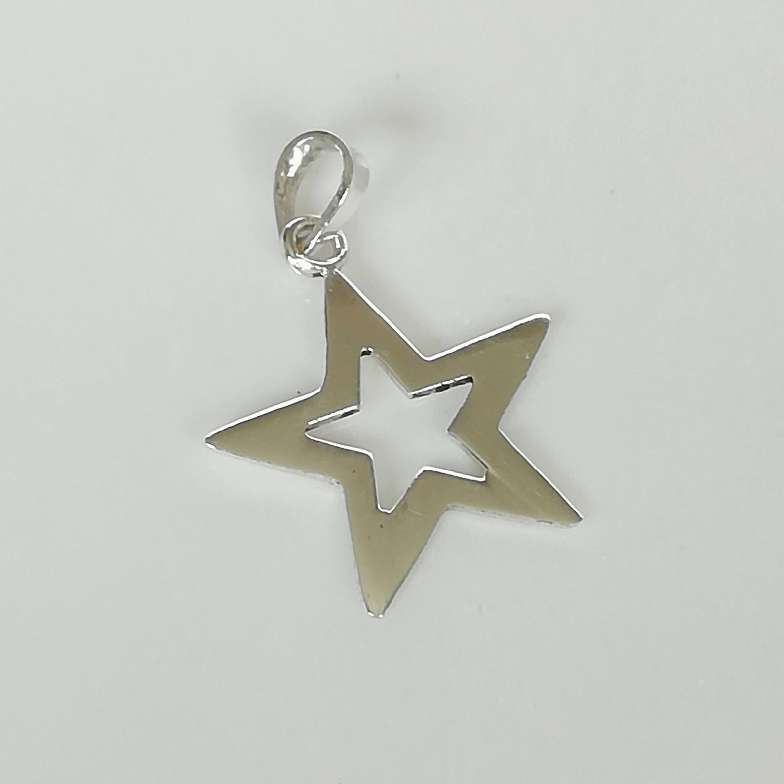 Star Neck Charm - Sterling Silver Charm - Celestial Neck Charm - Silver ...