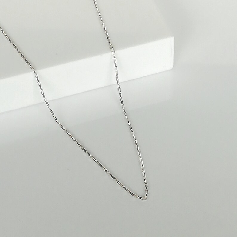 Cable Neck Chain Silver Chain Unisex Neck Chain Long | Etsy