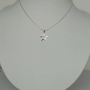 Star Neck Charm - Sterling Silver Charm - Celestial Neck Charm - Silver ...