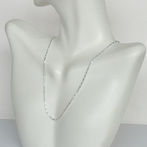 Sterling Silver Chain - Simple Silver Chain - Long and Round Beads ...