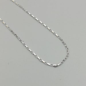 Cable Neck Chain - Silver Chain - Unisex Neck Chain - Long Chain ...