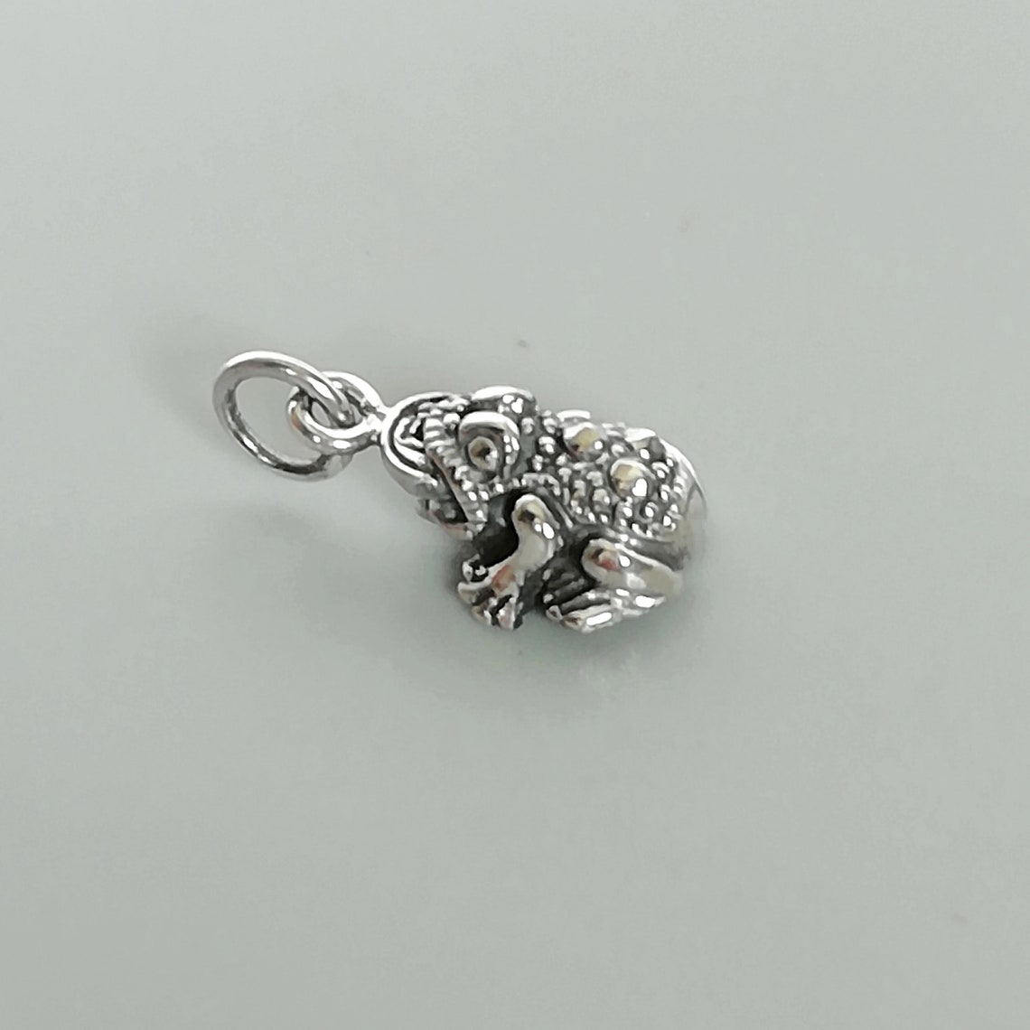 Money Frog Charm Lucky Frog Charm Good Luck Toad Silver | Etsy