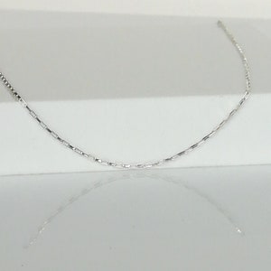 Cable Neck Chain - Silver Chain - Unisex Neck Chain - Long Chain ...
