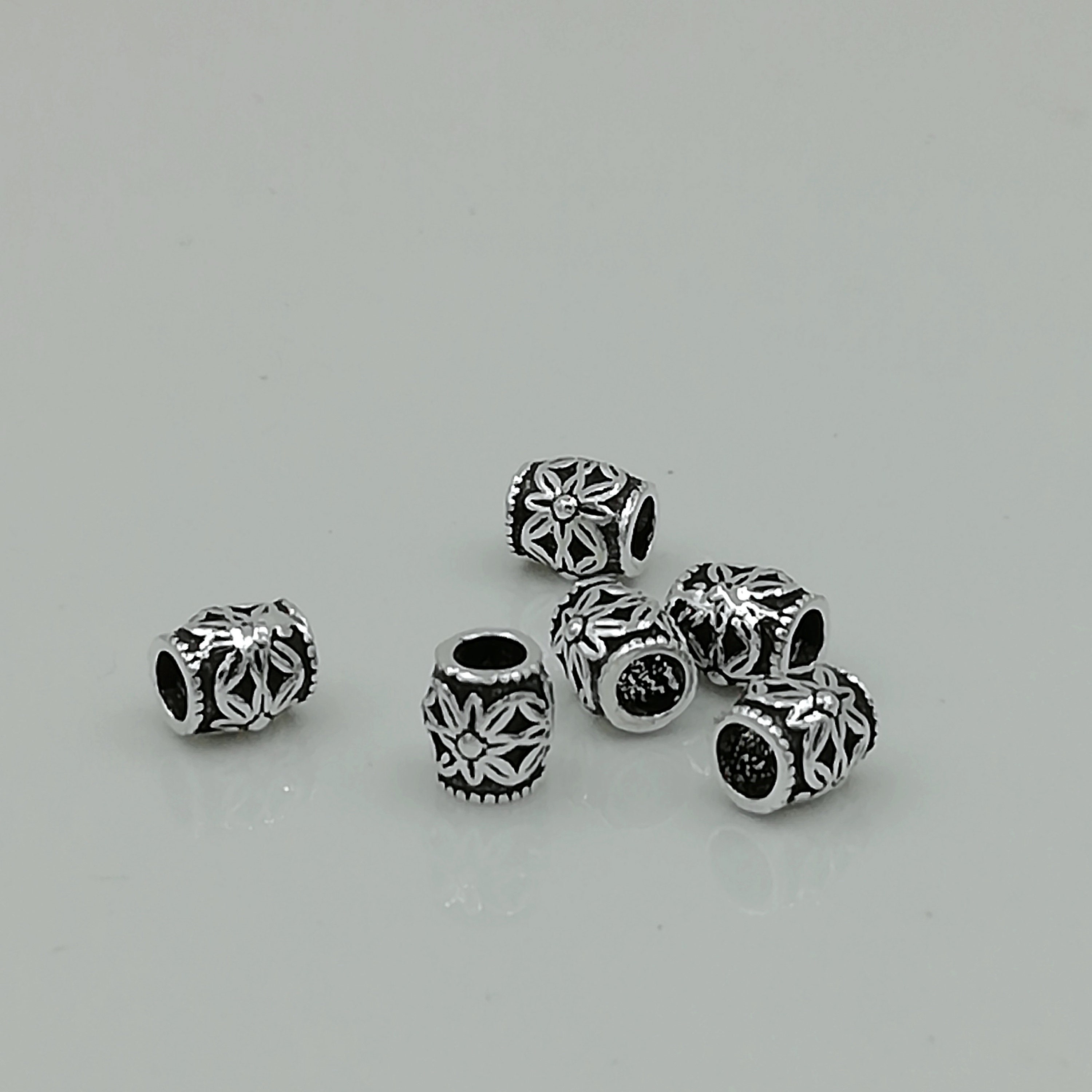Sterling Silver Beads - 925 Silver Multipurpose Beads - Silver Necklace ...