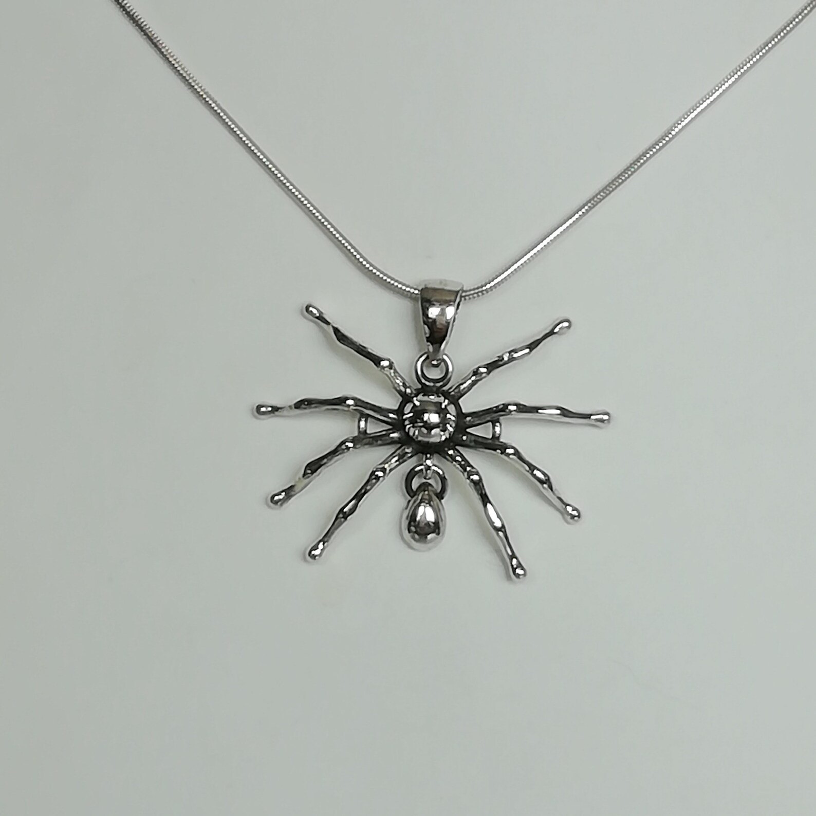 Spider Pendant Sterling Silver Spider Charm Spider Charm - Etsy