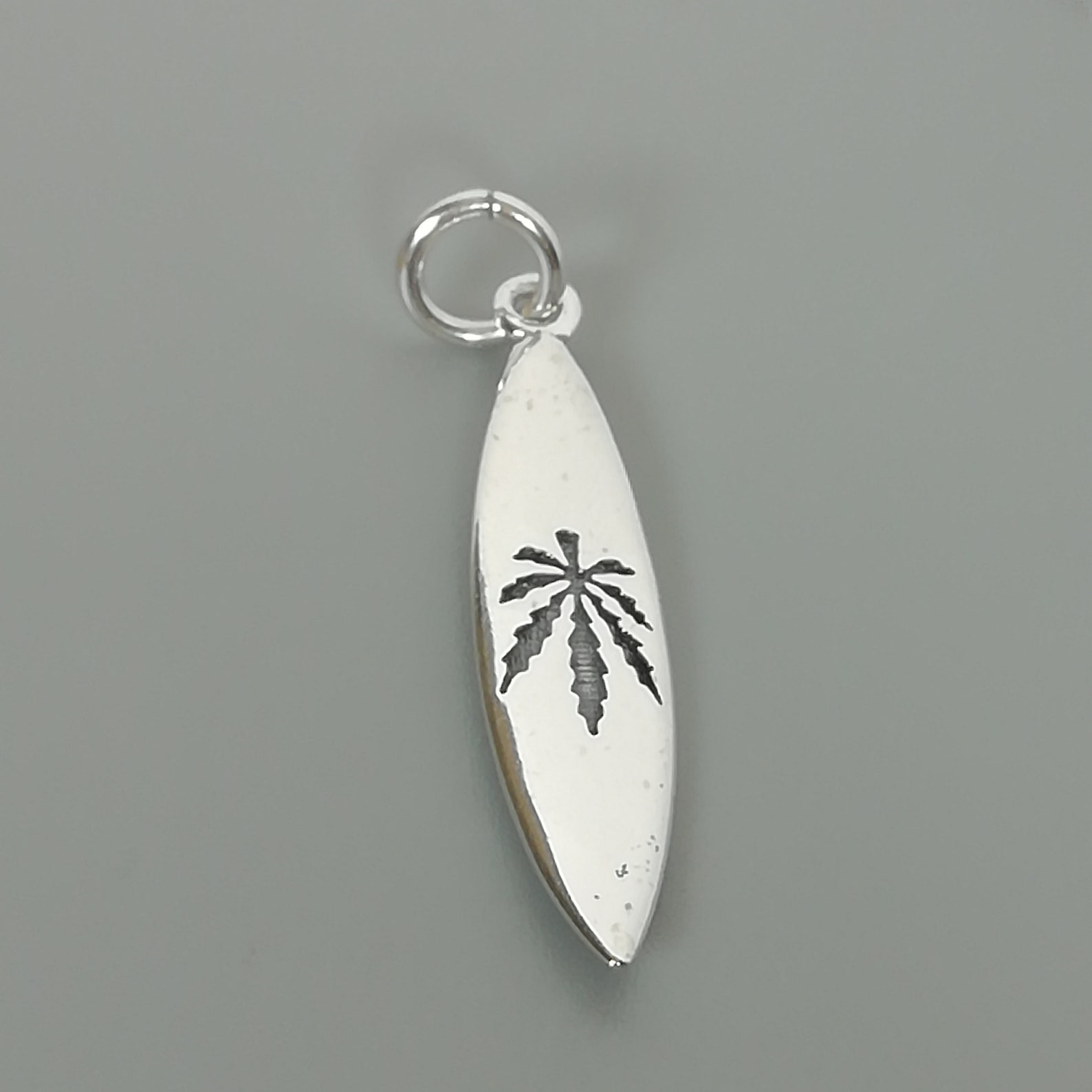 Sterling Silver Surfboard Charm Silver Pendant Gift for - Etsy