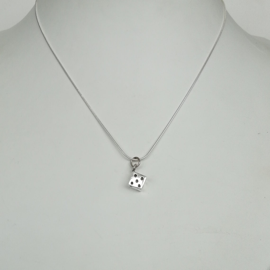 Sterling Silver Dice Charm - Dice Pendant - Bohemian Pendant - Game ...