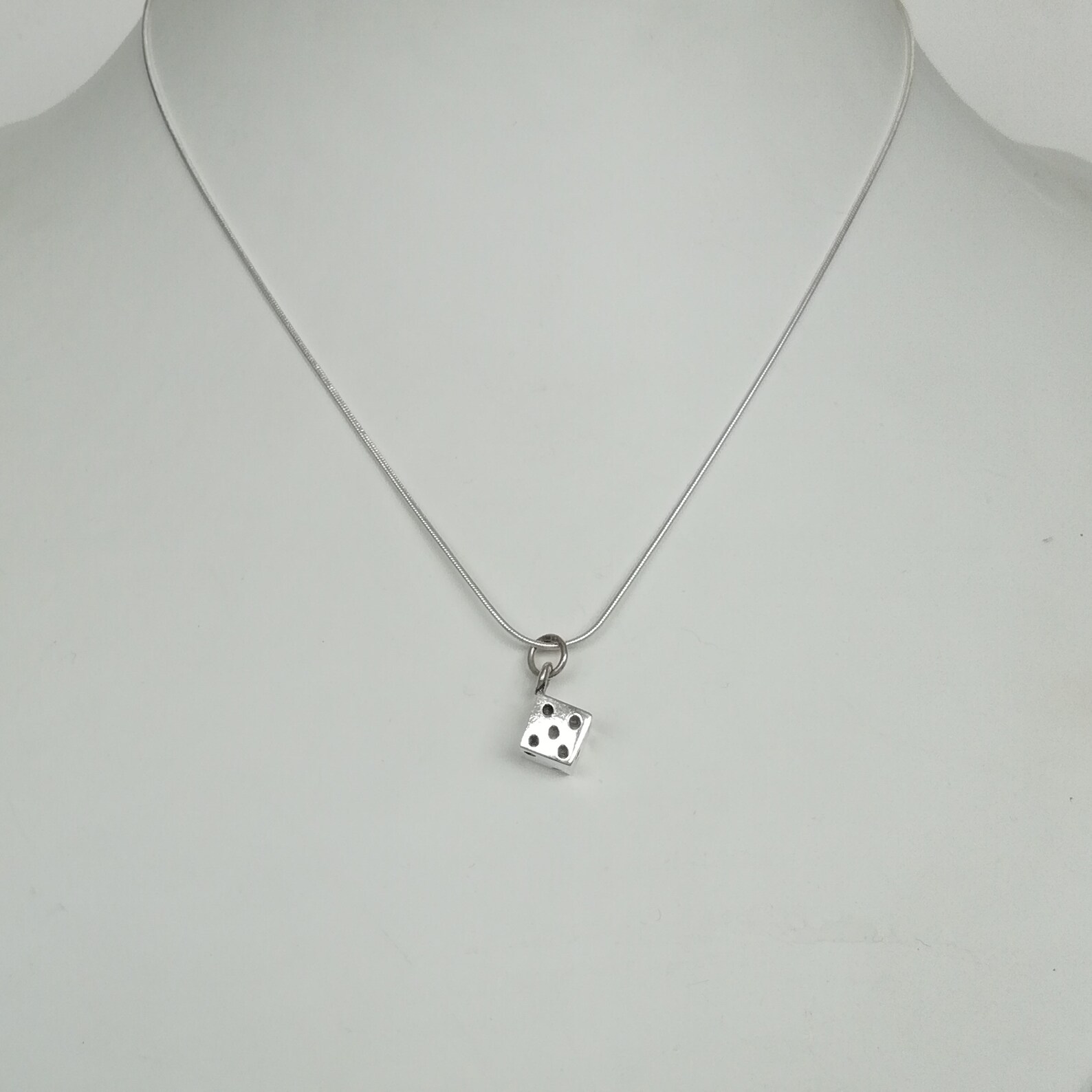 Sterling Silver Dice Charm - Dice Pendant - Bohemian Pendant - Game ...