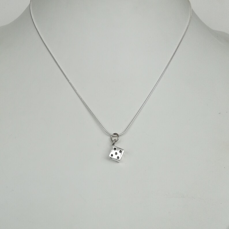 Sterling Silver Dice Charm - Dice Pendant - Bohemian Pendant - Game ...