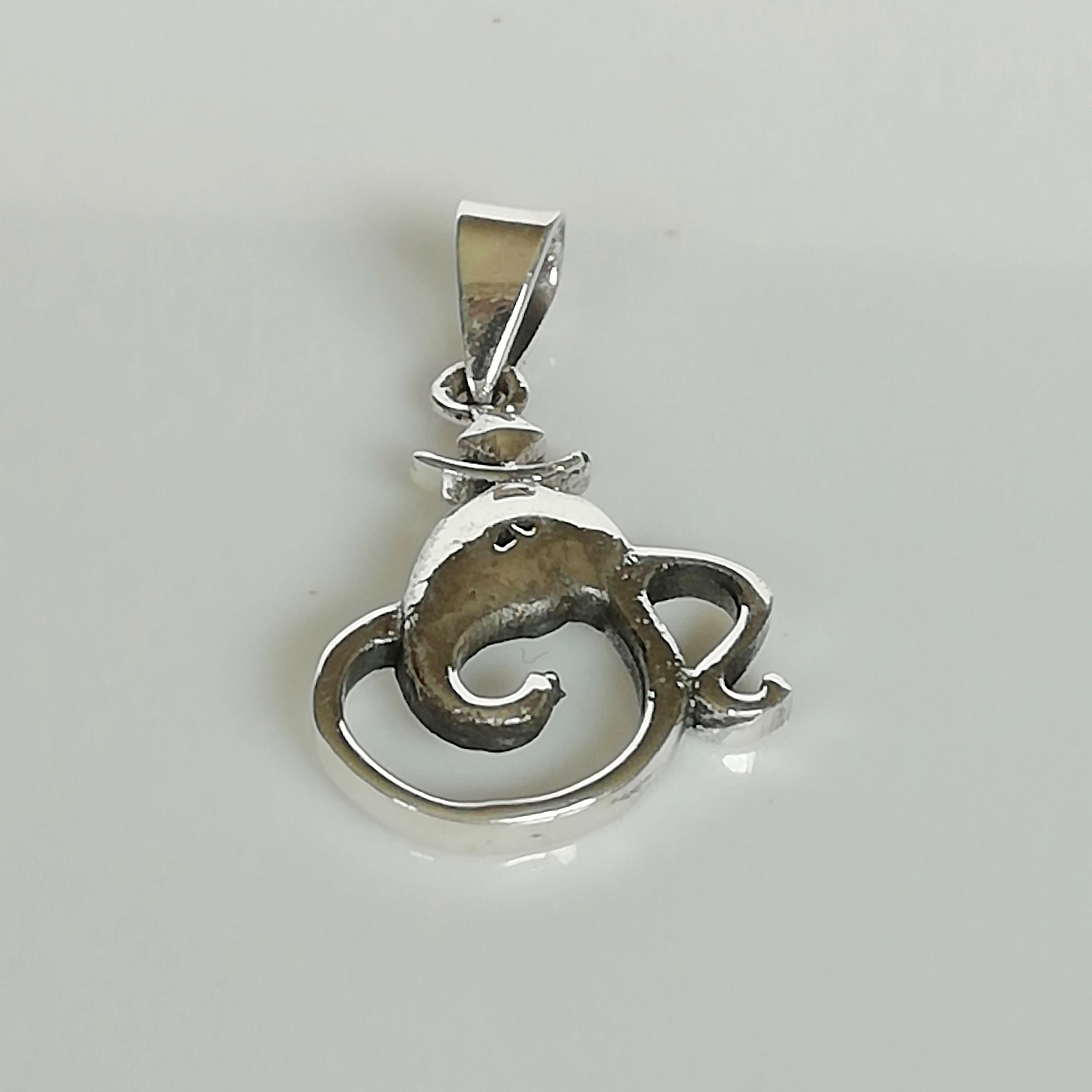 Om Ganesh Charm Silver Om Charm Religious Pendant Silver | Etsy
