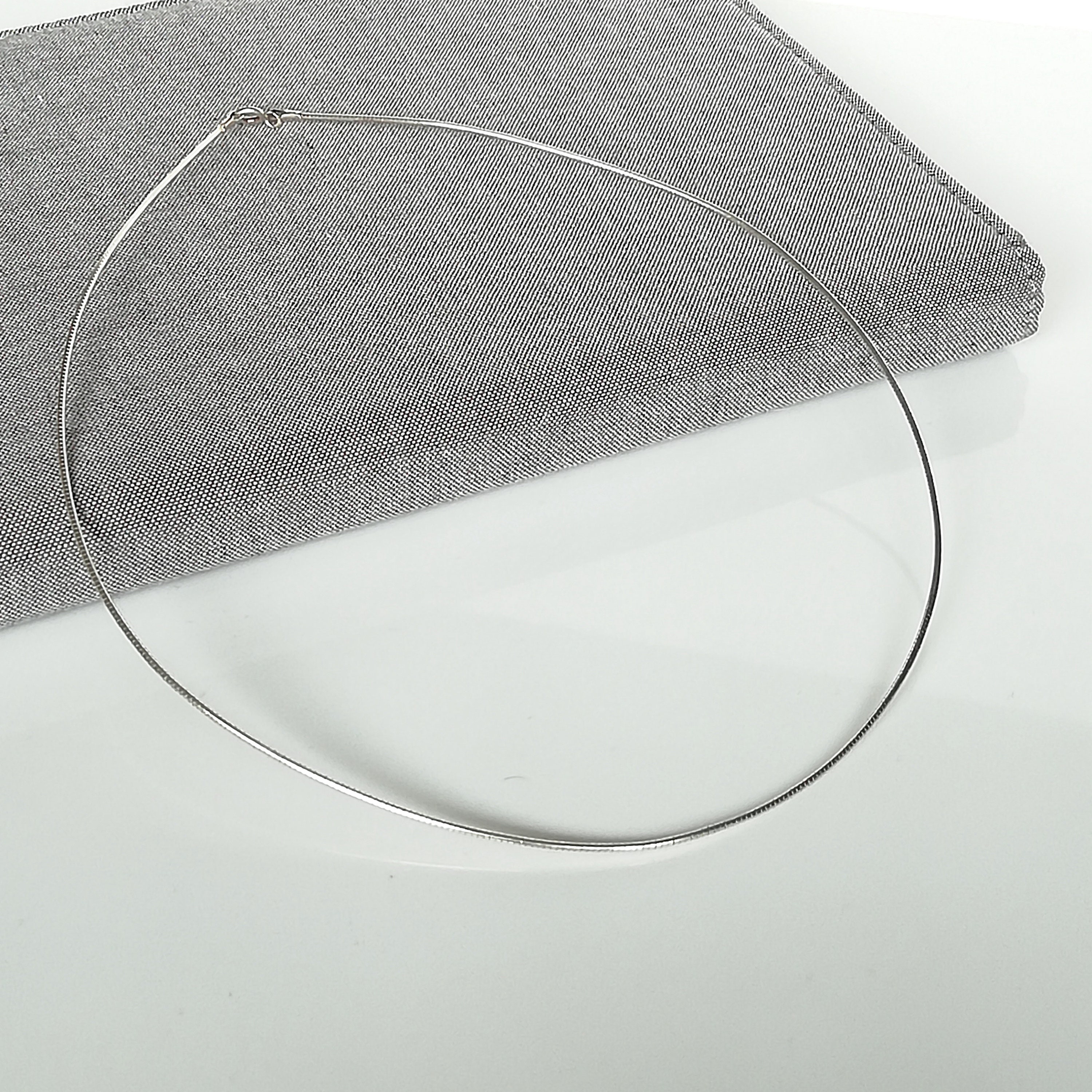 Minimalist Style - Silver Neck Wire - Neck Jewelry - Hypoallergenic ...