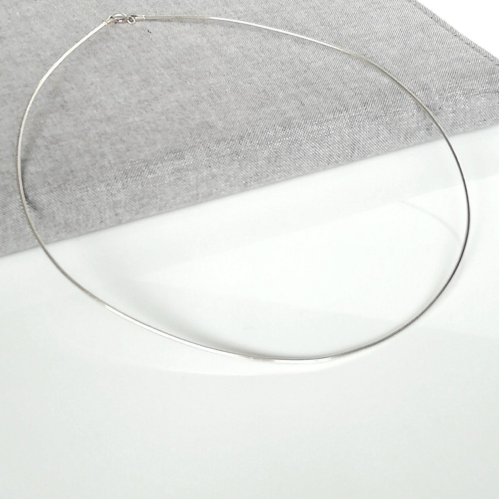 Minimalist Style - Silver Neck Wire - Neck Jewelry - Hypoallergenic ...