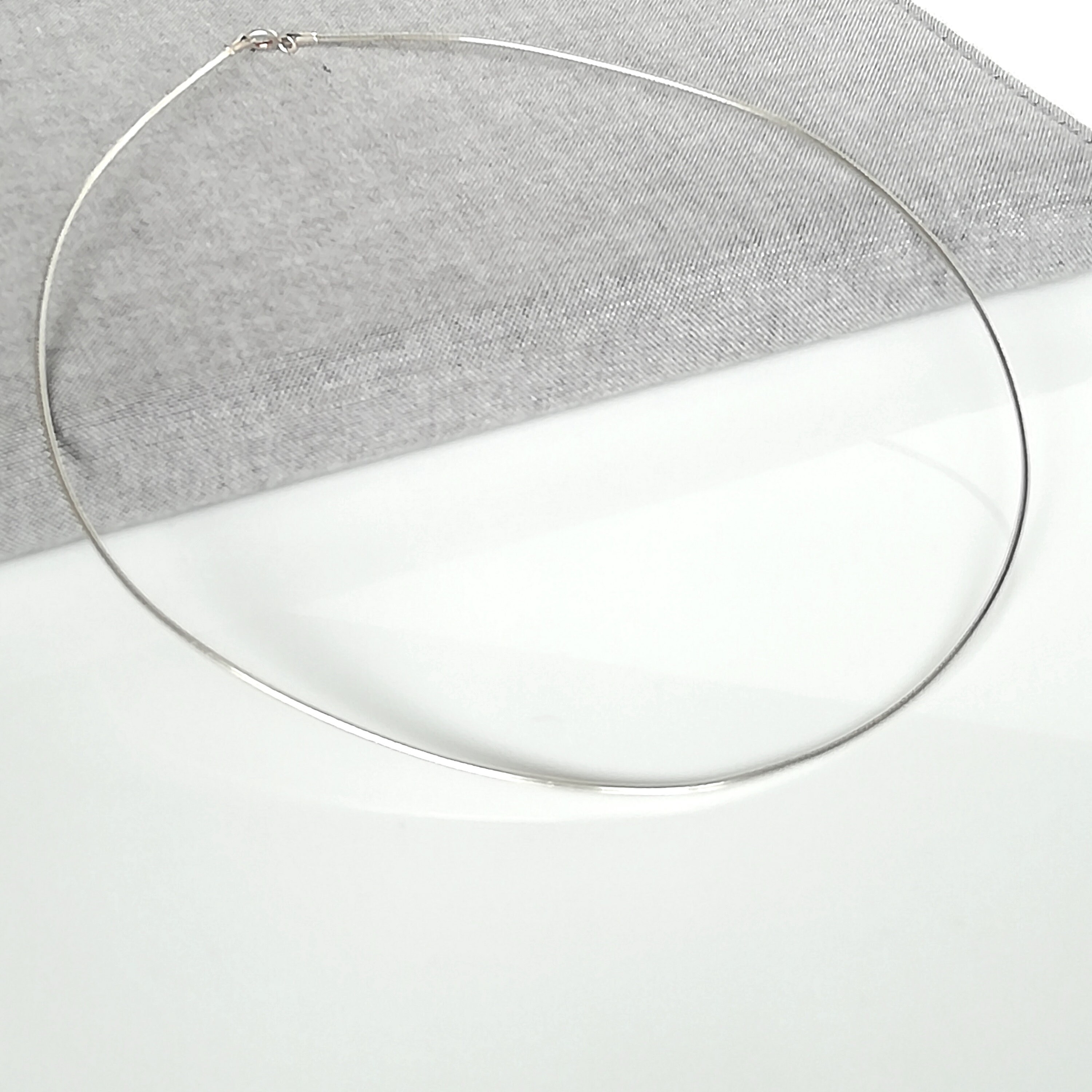 Minimalist Style - Silver Neck Wire - Neck Jewelry - Hypoallergenic ...