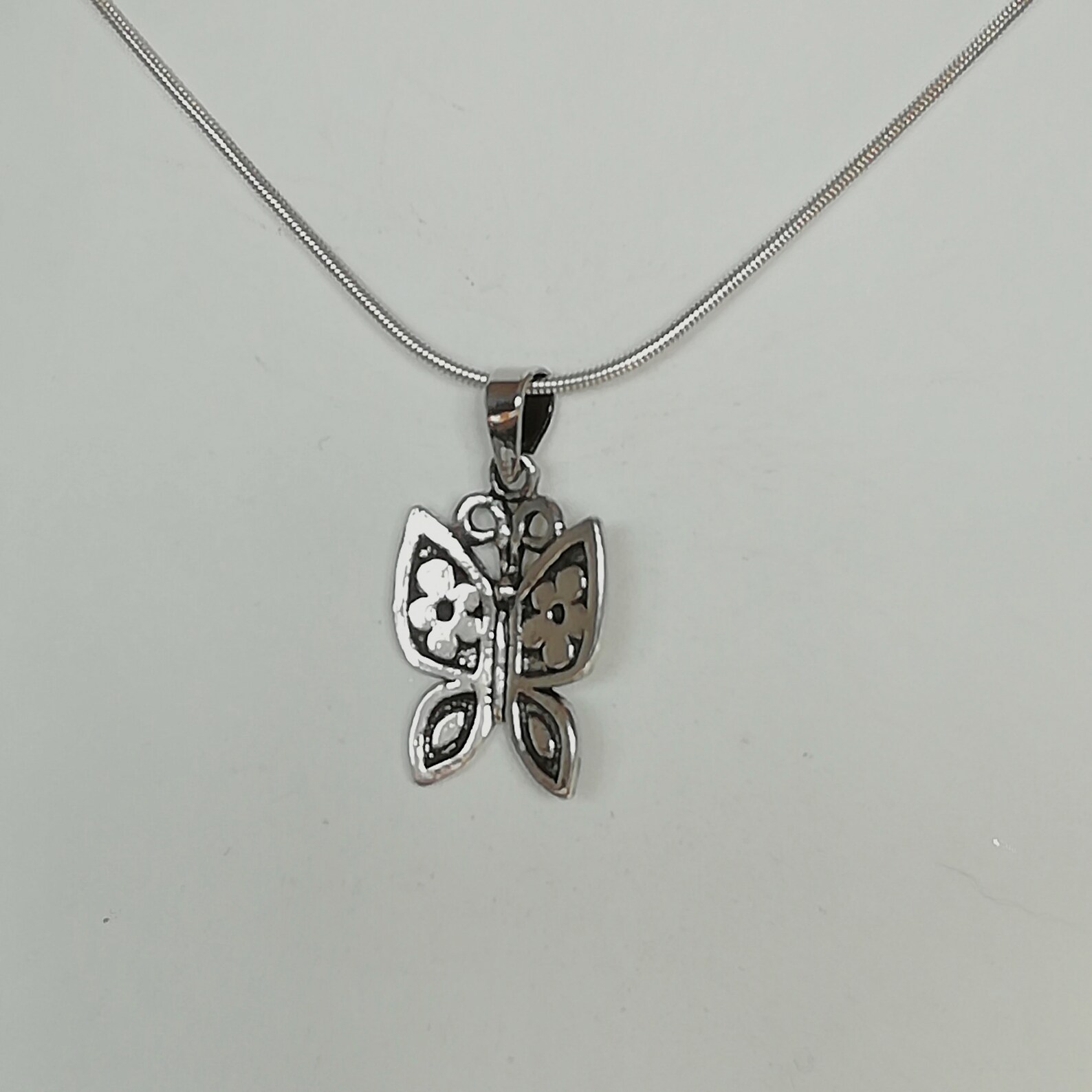 Butterfly Pendant - Sterling Silver Butterfly Charm - Butterfly ...