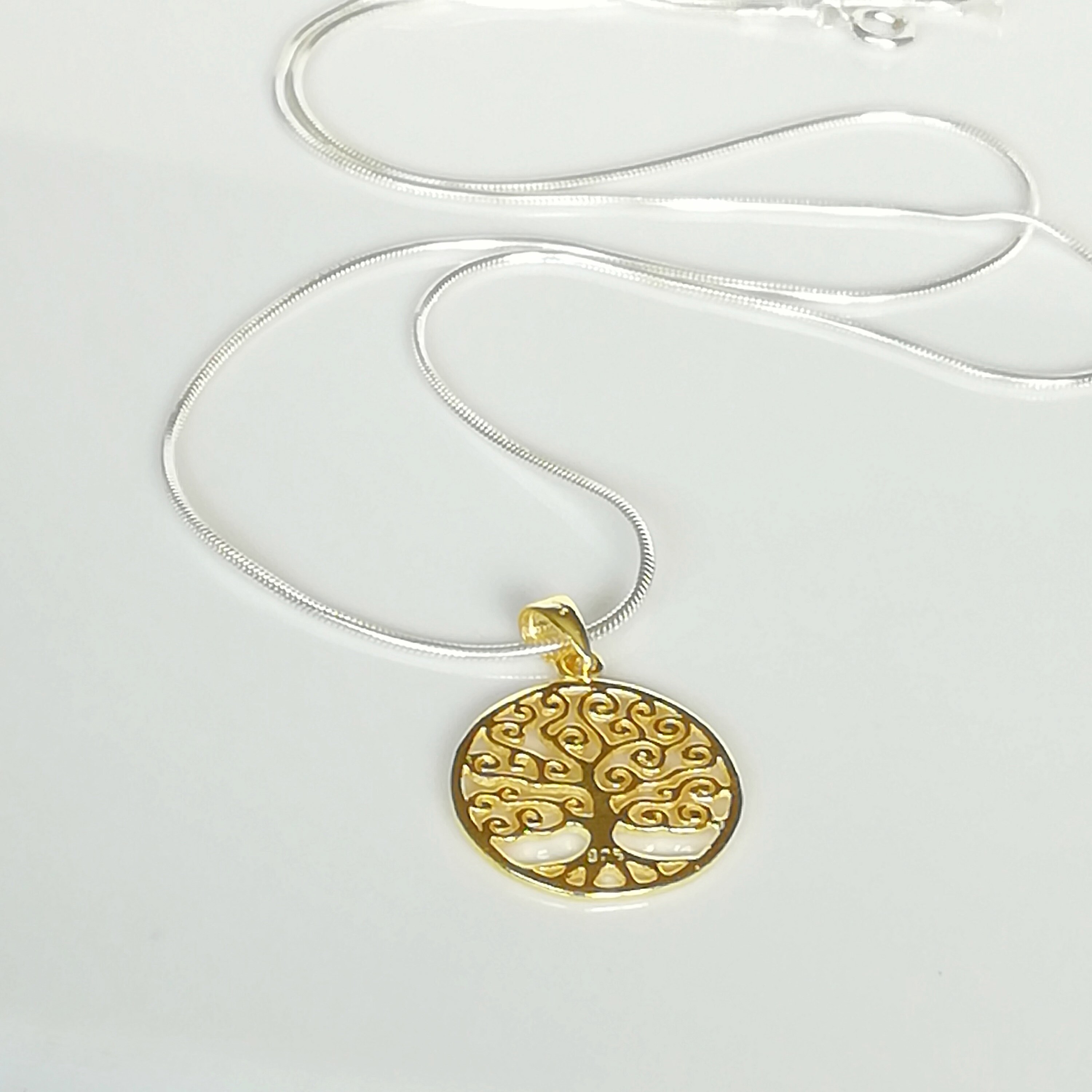 Gold Tree of Life - Gold Pendant - Tree Pendant - Good Luck Charm ...