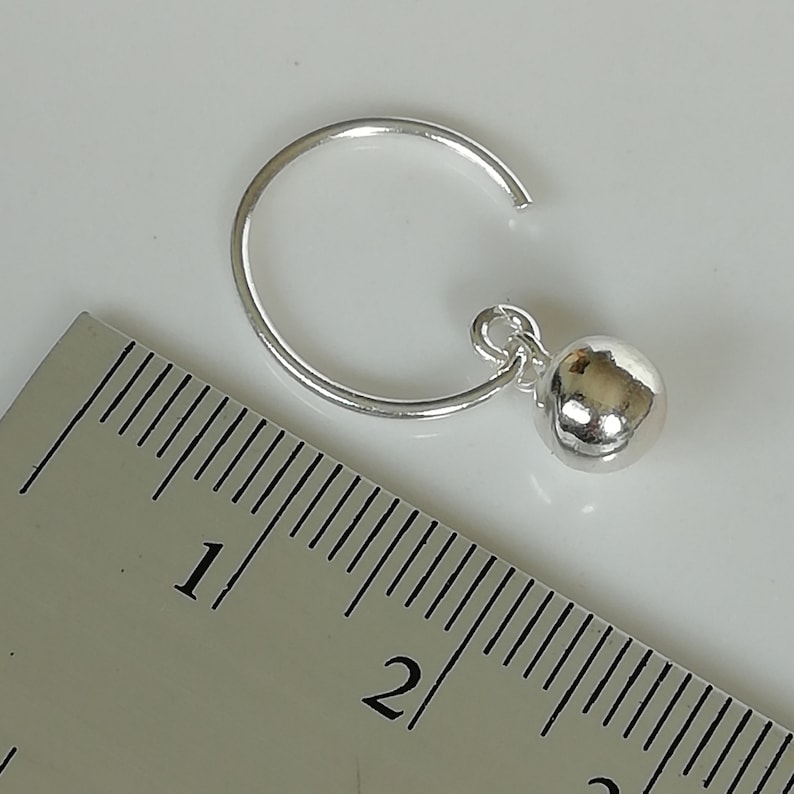 Sterling Silver Ball Hoops Silver Ear Hoops Minimalist Ear - Etsy