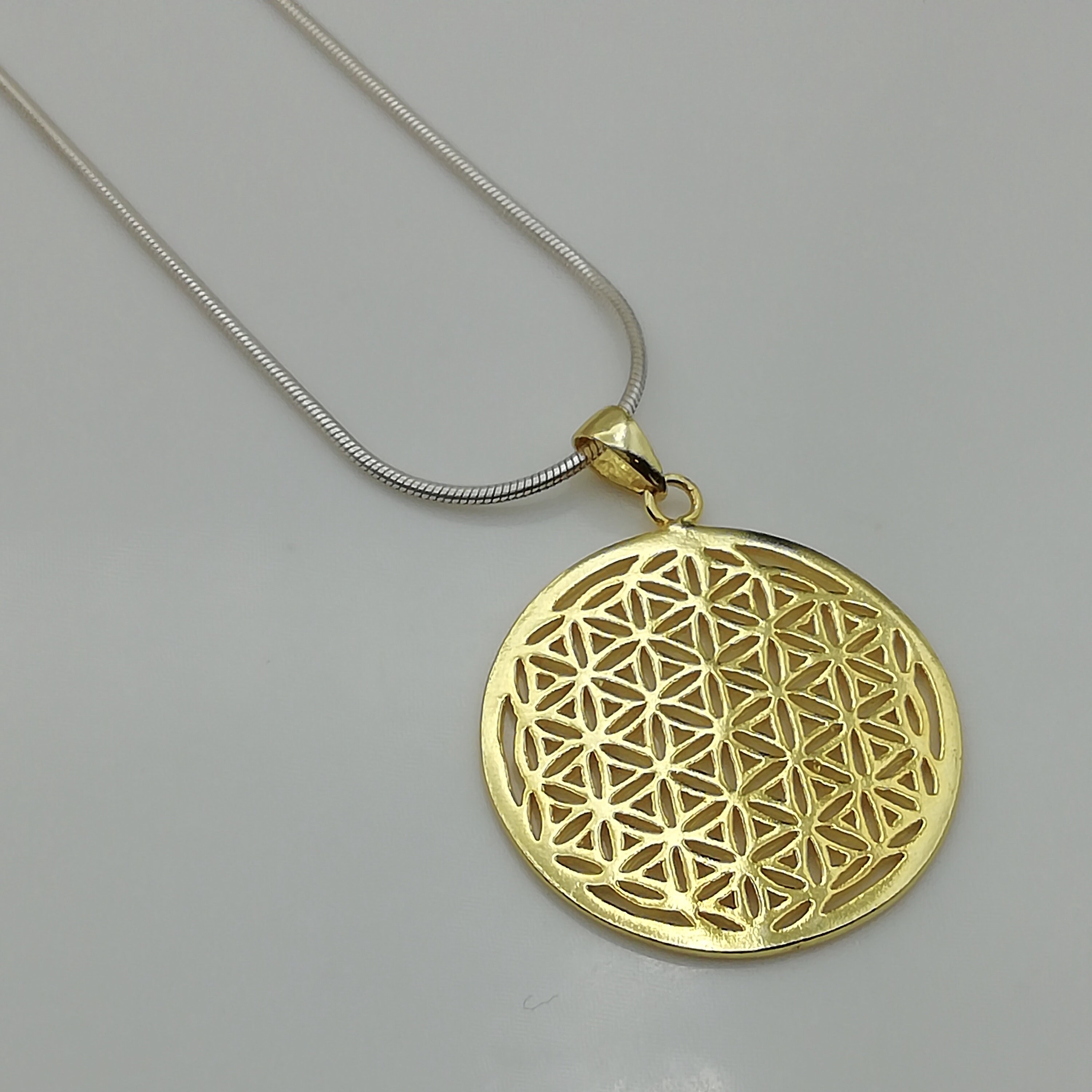 Blume Des Lebens Gold Anhnger