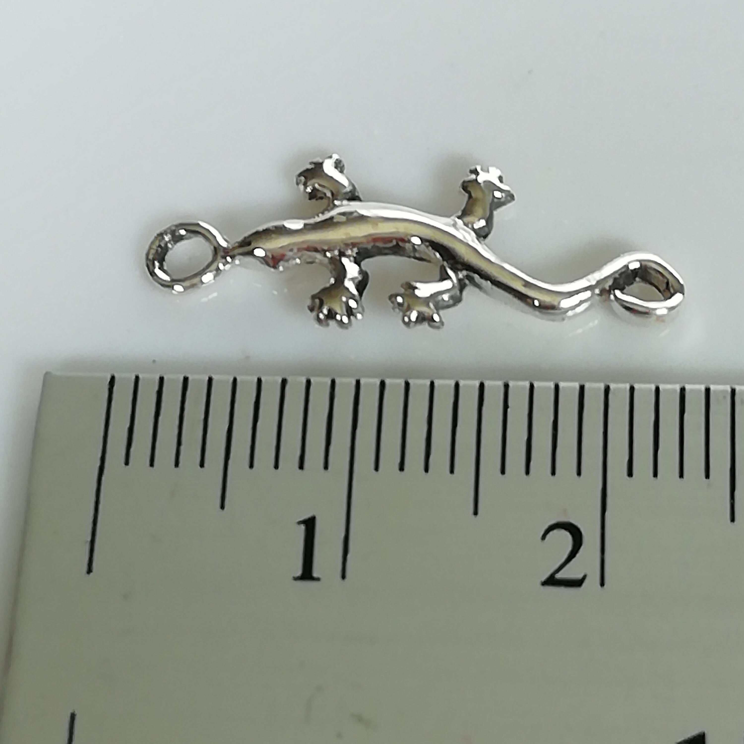 Sterling Silver Gecko Connector Silver Lizard Neck Connector - Etsy UK