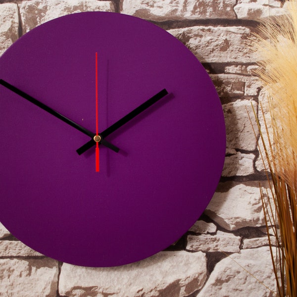 Purple Clock - Etsy