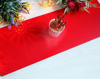 Luxury Classic Black Leatherboard Table Runner 70cm | Etsy