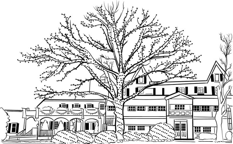 Personalized Hand Drawn Wedding Church Building Venue Illustration - Etsy