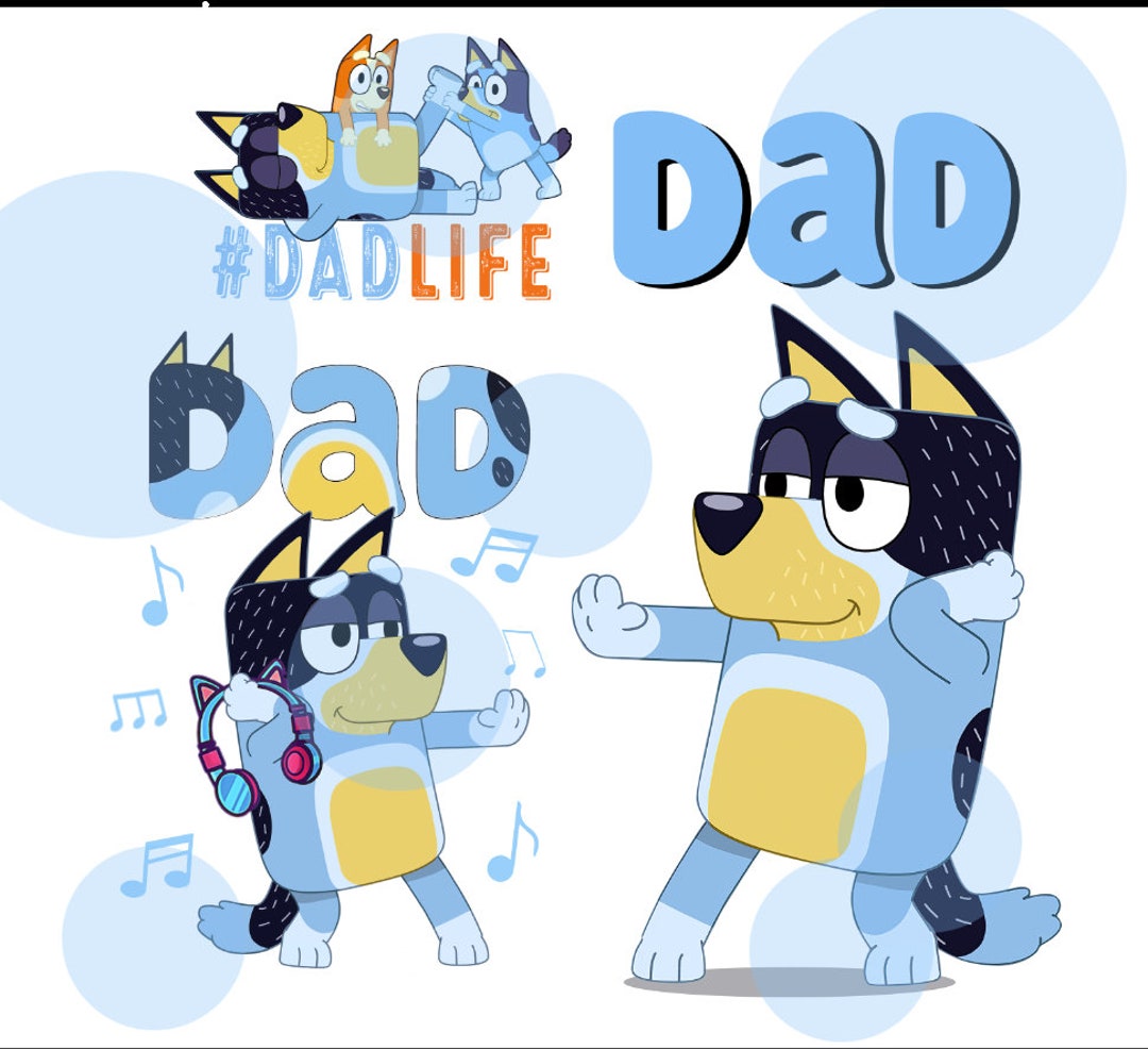 Bluey Dad Bundle Png Bluey Dad SVG schneiden Dateien für - Etsy.de