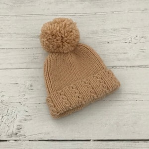 Pumpkin Knitted Baby Hat, Unisex Newborn Hat, Autumn Baby Hat, Baby ...