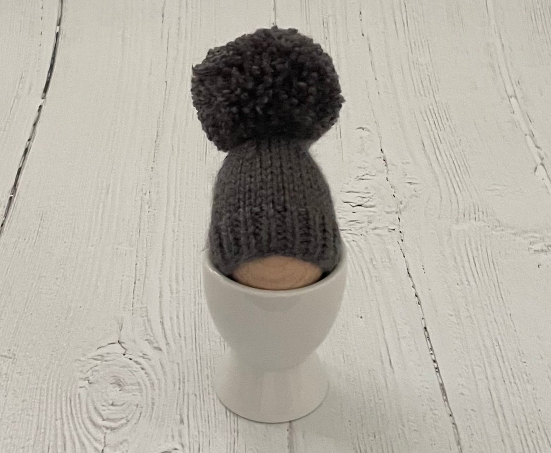 Charcoal Grey Knitted Egg Cosy, Set of Egg Cosies, New Home Gift, - Etsy