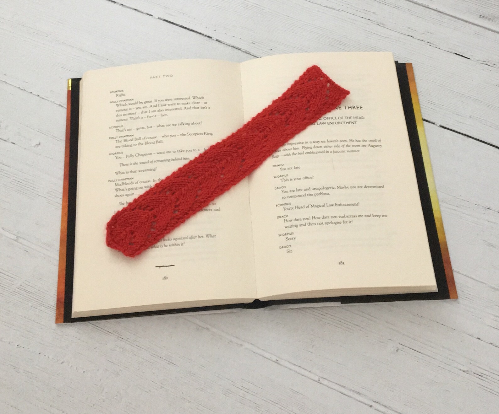 Red bookmark handmade page marker | Etsy