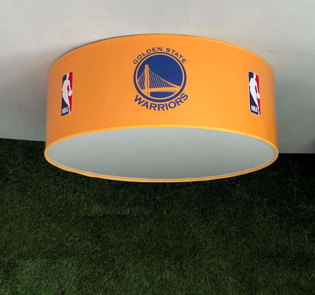 FAN Handmade Drum Lampshade Flushmount Lamp in Theme "golden State ...