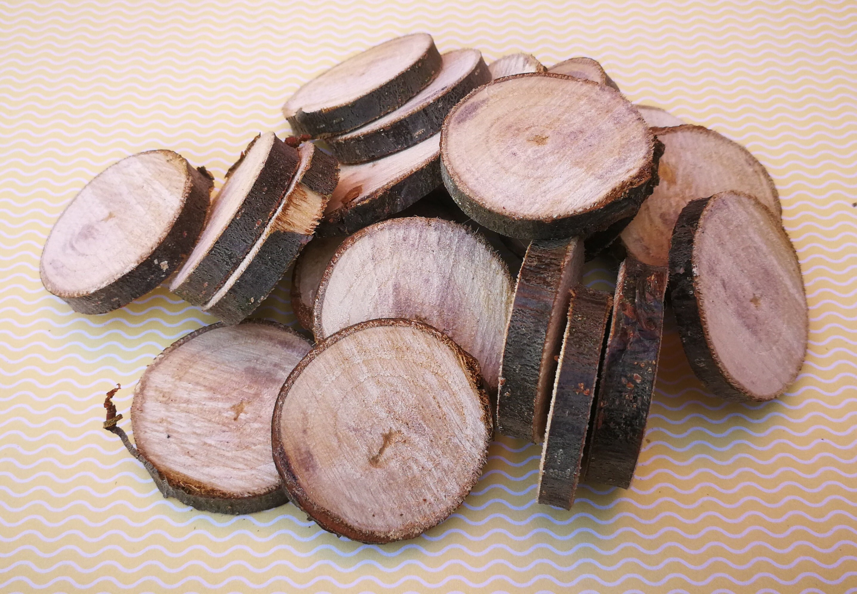 Wooden Slices of Sweet Chestnut Approx. 3.5 Cm / 20 Pieces - Etsy UK