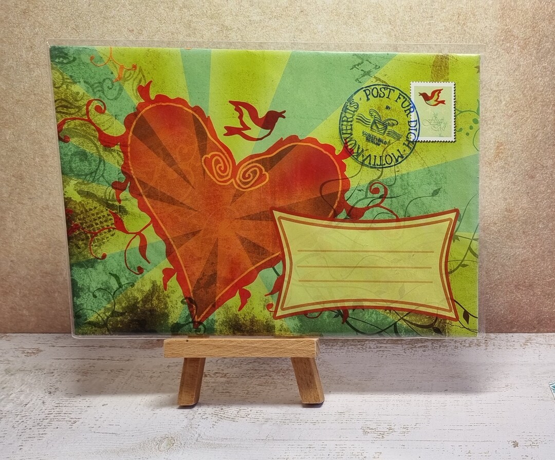 Letter Motif Envelope With Card From Post for You, Various Sets for E.g ...