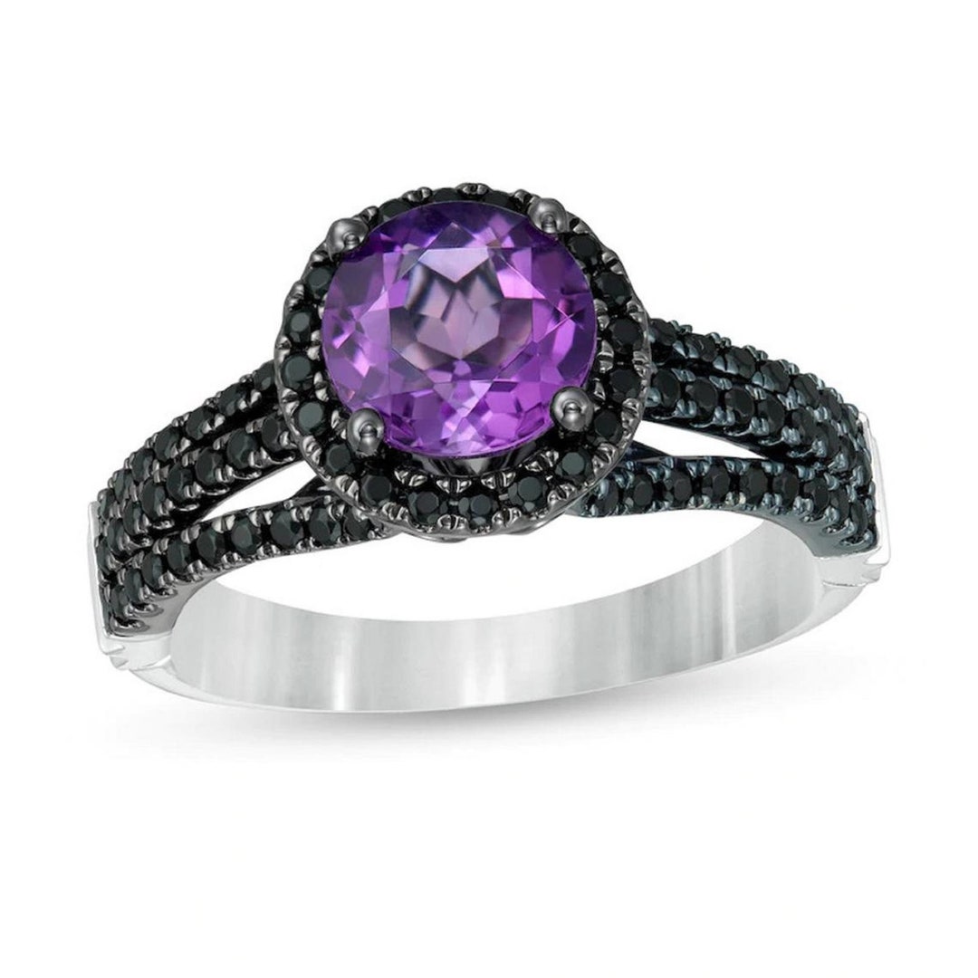 Enchanted Disney Villains Ursula Round Amethyst and Black Diamond ...