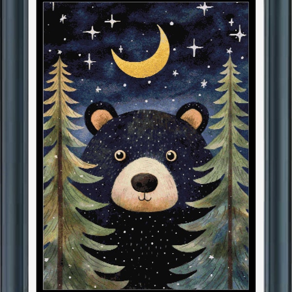 Bear Cross Stitch - Etsy UK