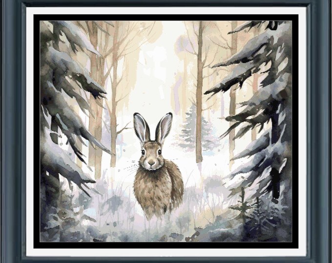 Hare Cross Stitch Pattern, Pdf Format, Delivered by Email, Albrecht ...