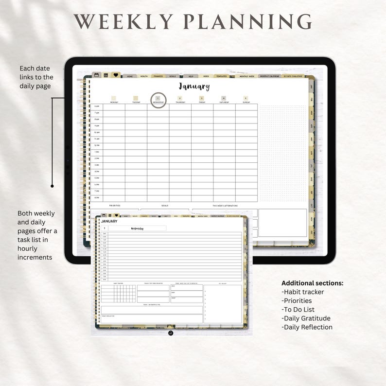 Digital Planner | 2025 Planner | Goodnotes Planner | Daily Planner ...