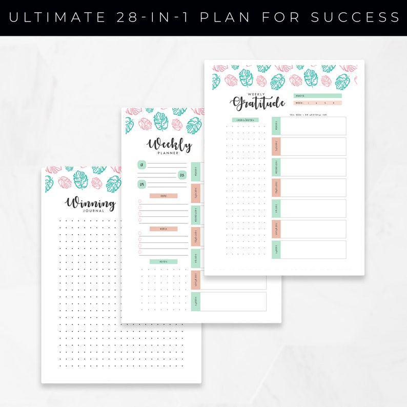 The Ultimate 28 in 1 Plan For Success. Success Planner. | Etsy