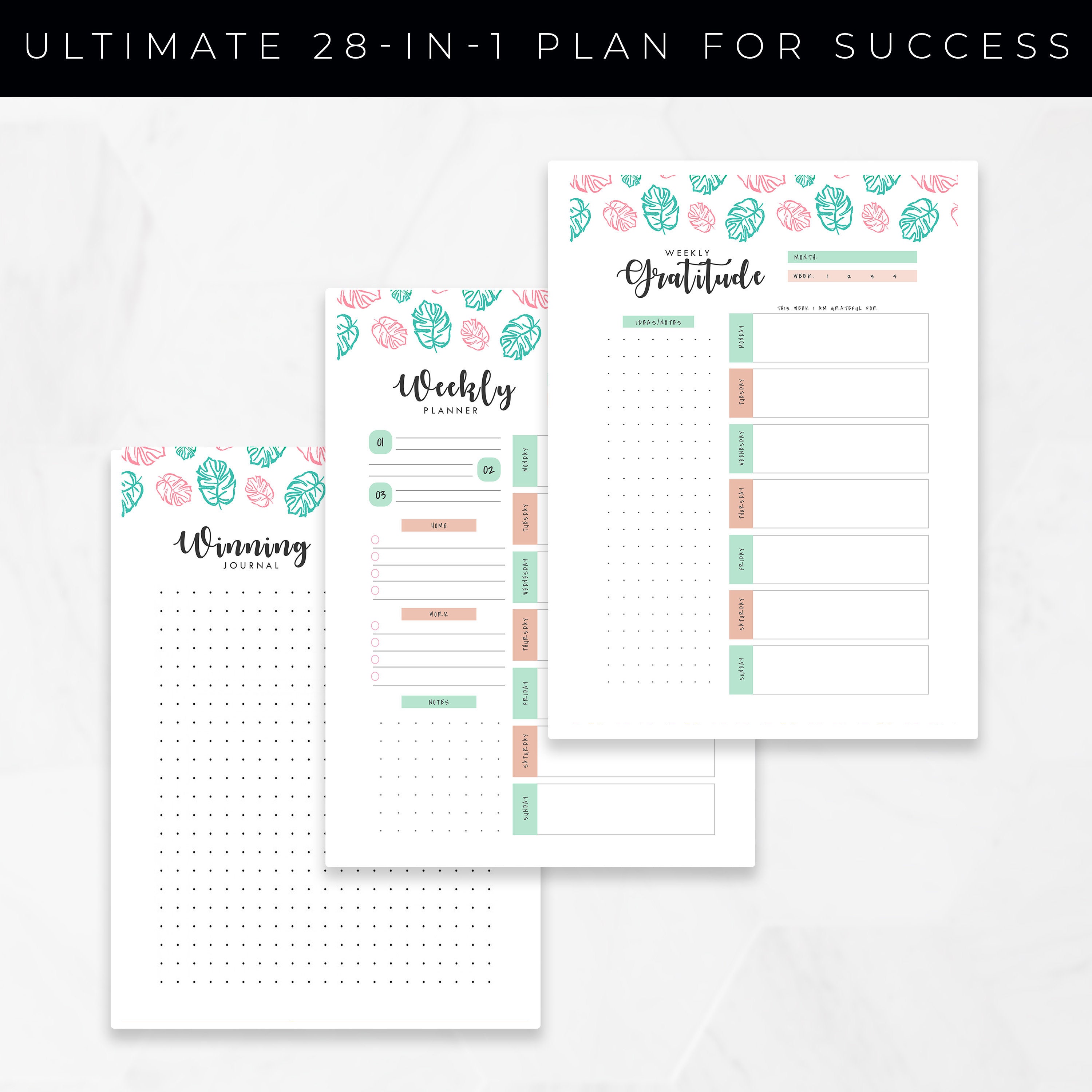 The Ultimate 28 in 1 Plan For Success. Success Planner. | Etsy