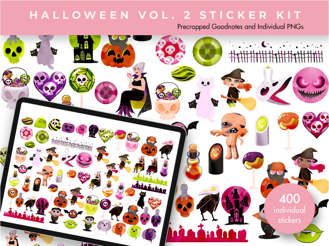 Planner Stickers | Halloween Volume 2 Goodnotes Stickers | Digital ...