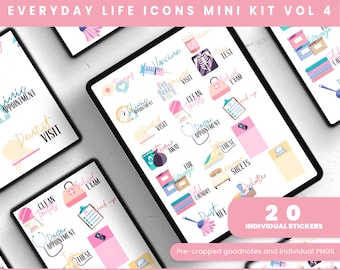 Everyday Life Digital Stickers Daily iPad Stickers - Etsy