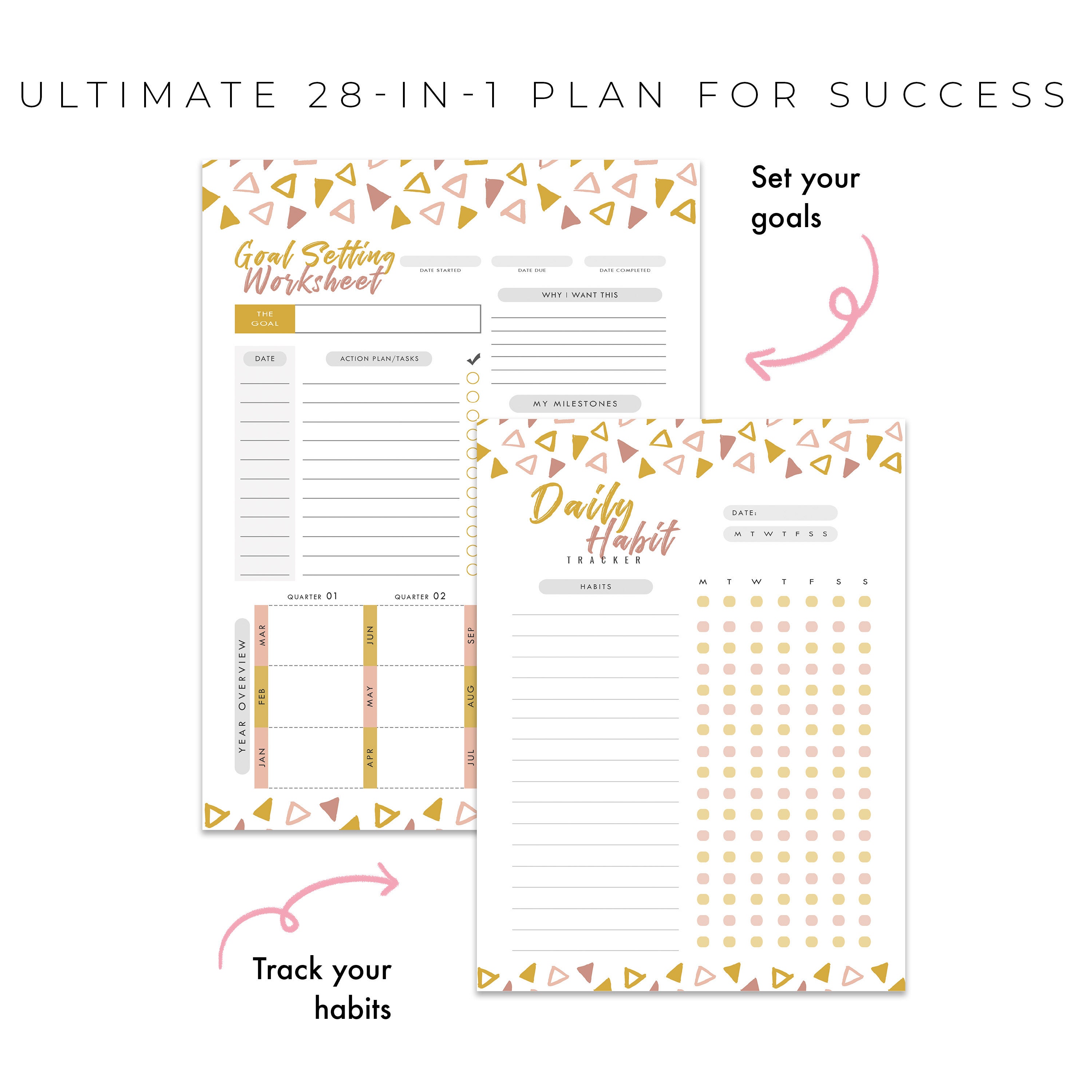 Notebook Editable and Printable The Ultimate 28 in 1 Plan For Success ...