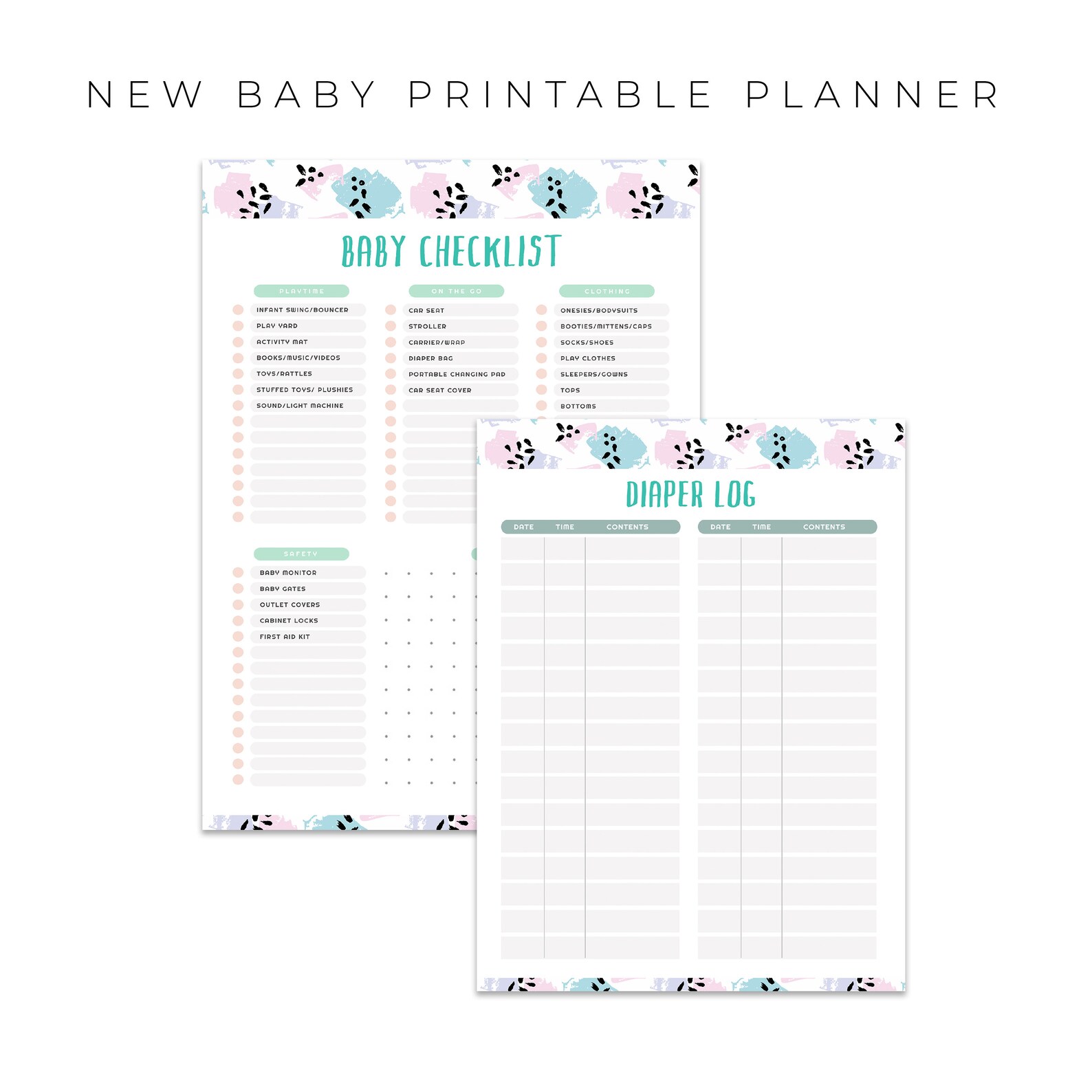 The Ultimate New Baby Planner. Printable A4 and A5 Pdf.infant | Etsy