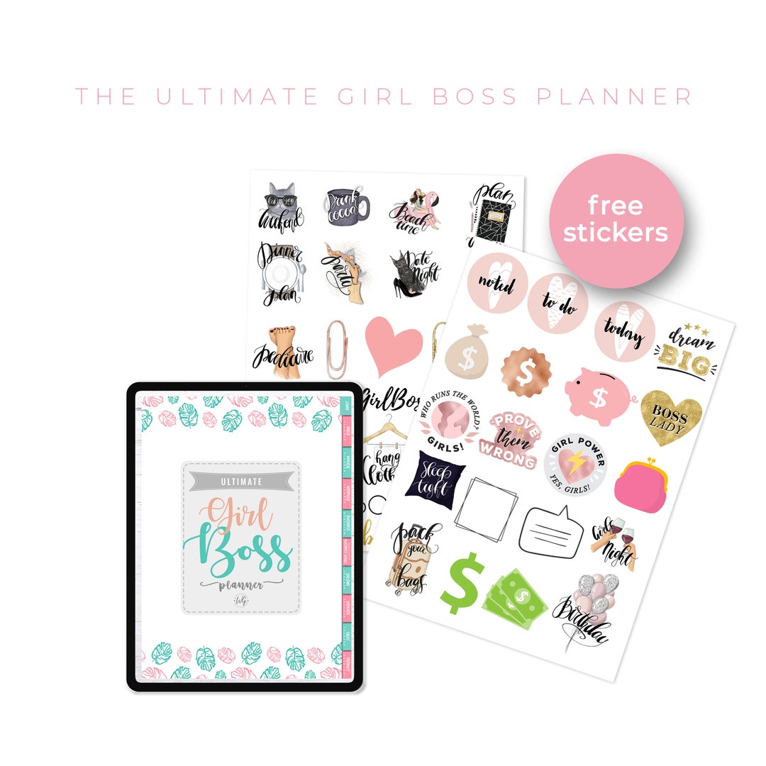 Digital Planner Girl Boss Planner Business Planner - Etsy